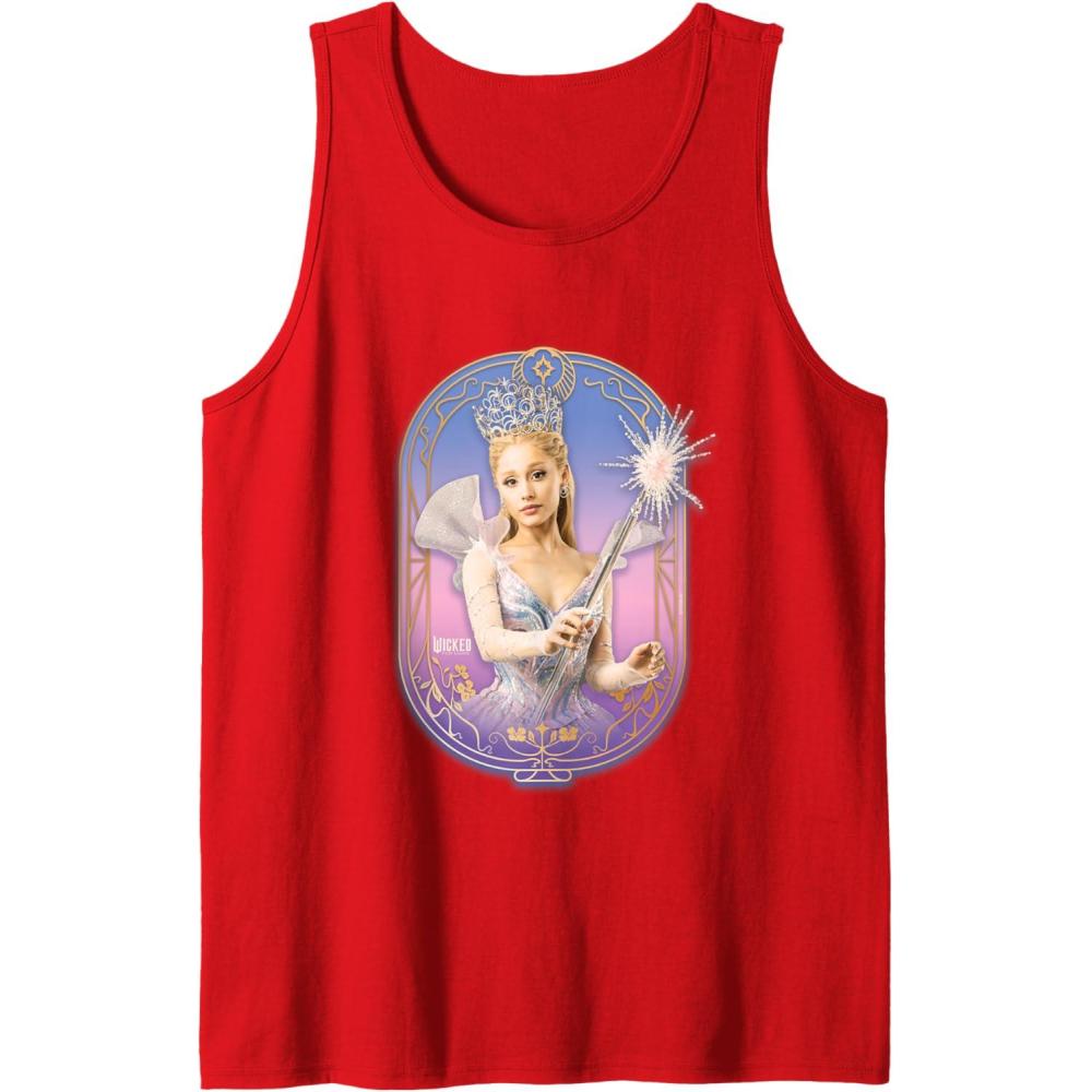Wicked: For Good Glinda Sparkling Wand Tank Top(Red) - Wicked