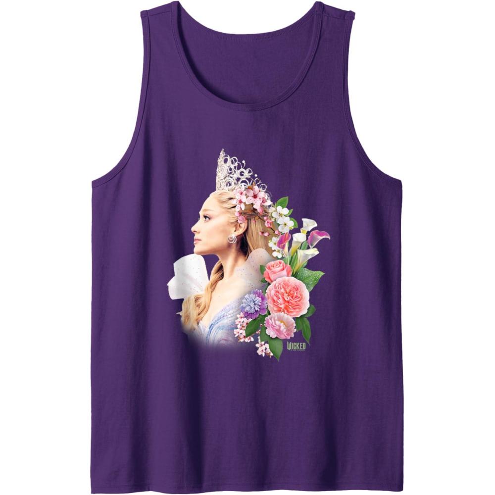 Wicked: For Good Glinda in Bloom Tank Top(Purple) - Wicked
