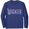 Wicked: for Good Glinda Elegant Logo Long Sleeve T-Shirt(Black) - Wicked